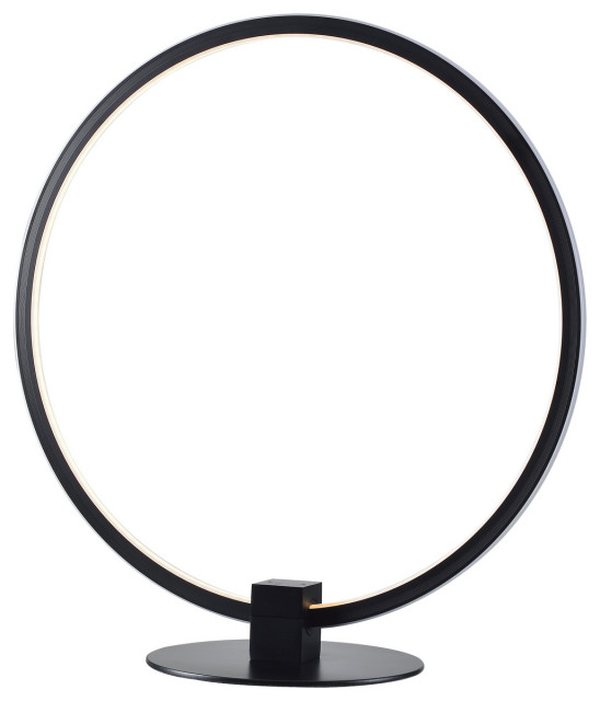 Kenroy 32888BL LED Table Lamp, Aurora Collection, Black Finish - Modern ...