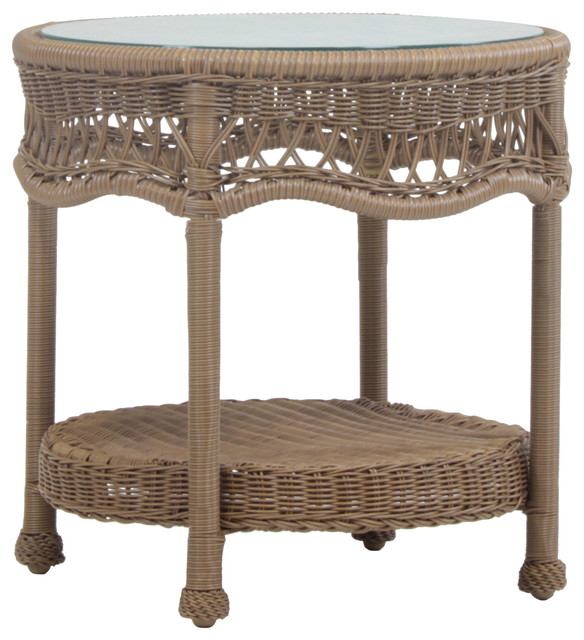 Riviera End Table - Tropical - Outdoor Side Tables - by South Sea ...