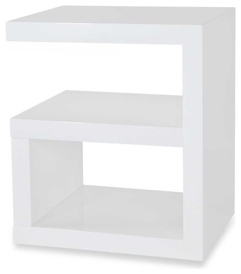 Jayden Side Table - White - Contemporary - Side Tables And End Tables ...