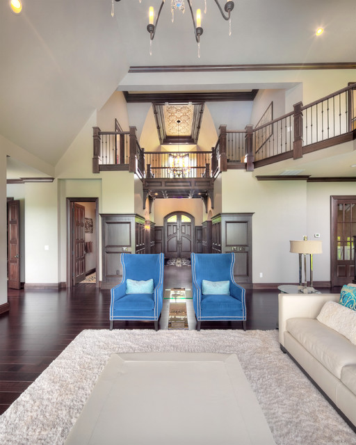 English Manor Style Living Rooms
