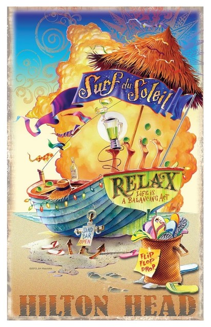 Jim Mazzotta Surf Du Soleil Hilton Head South Carolina Art Print, 30 ...