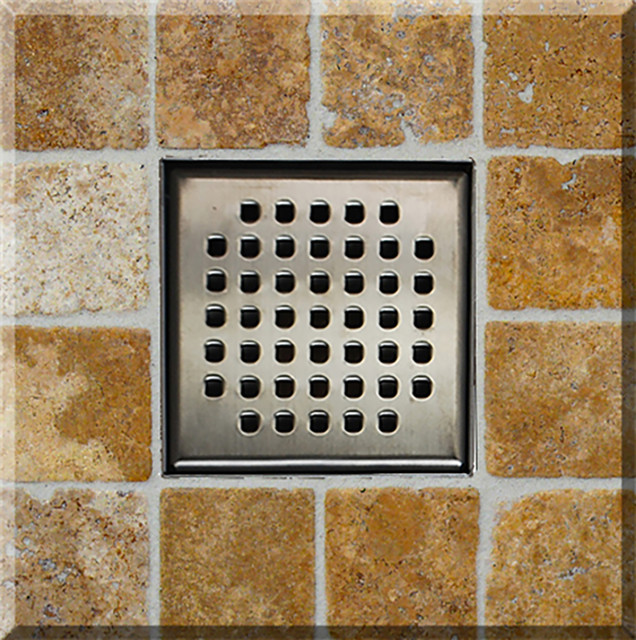 Serene Traditional Square Drain - Contemporary - Tub And Shower Parts ...