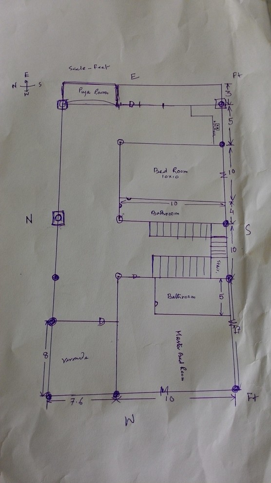 Building a new house , sketch made by me.