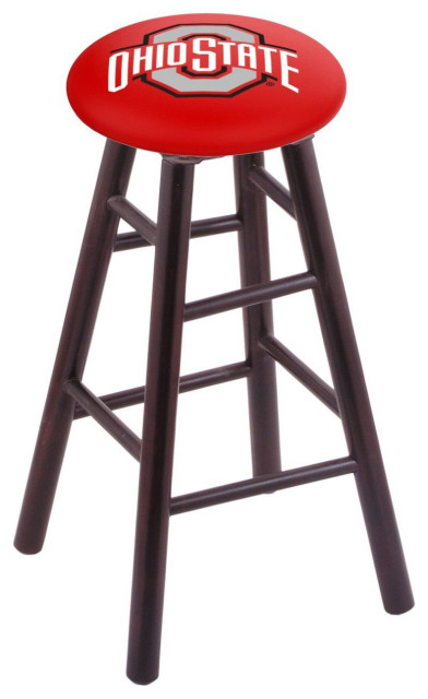 Holland RC Ohio State University 36" Maple Bar Stool - Dark Cherry ...