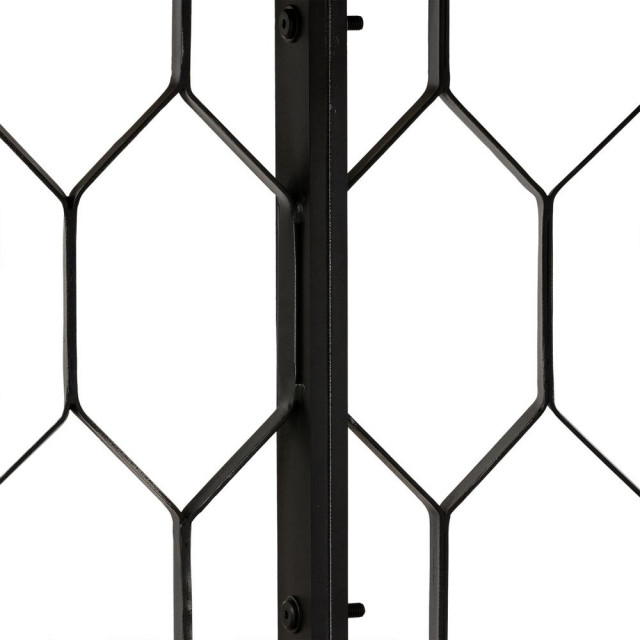 Solange Concrete and Black Metal Rectangular Dining Table ...