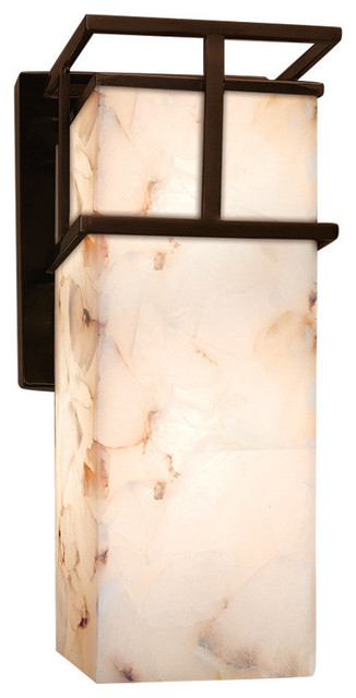 Alabaster Rocks! Structure Small, Wall Sconce Outdoor - Craftsman ...