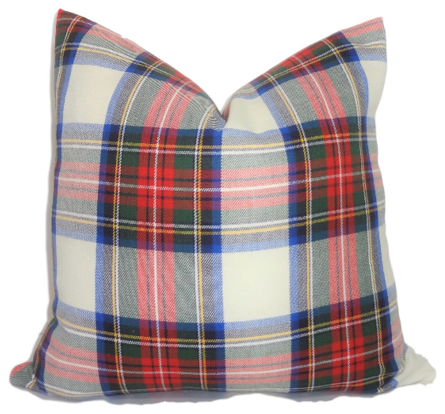 Scottish Plaid Holiday Pillow - Rustic - Decorative Pillows - by Joan ...