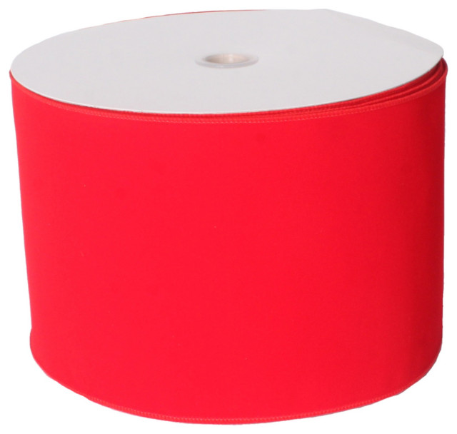6"x50Yd Red Velvet Outdoor Ribbon - Contemporary - Holiday Decorations ...