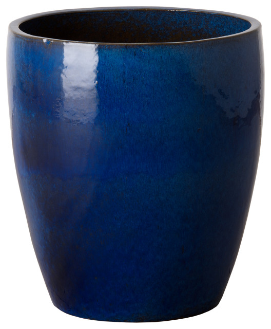 21" Bullet Planter - Contemporary - Outdoor Pots And Planters - by ...