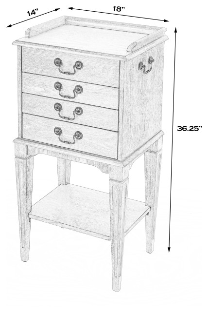 Hardwick 4-Drawer Chest - Transitional - Dressers - by Butler Specialty ...