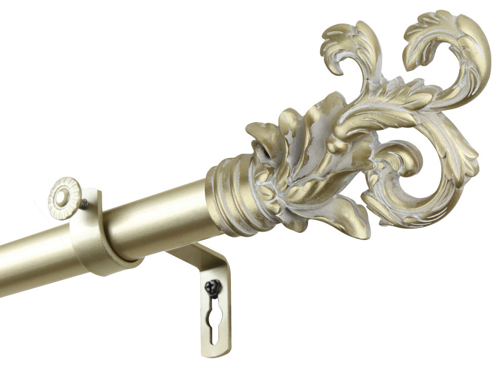 Malina 1" Curtain Rod - French Country - Curtain Rods - by Rod Desyne ...