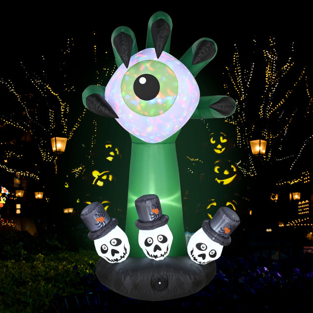 Yescom 6FT Halloween Inflatables Outdoor Decoration,Blowup Yard Monster ...