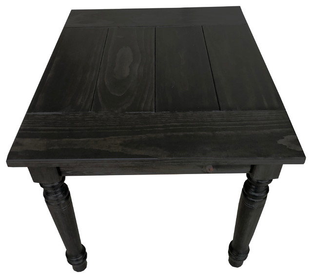 Black English Farmhouse Table, 54" - Farmhouse - Dining Tables - by ...