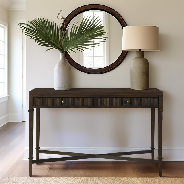 Martha Stewart Kenna Bed, Console Table, Nightstand - Traditional ...