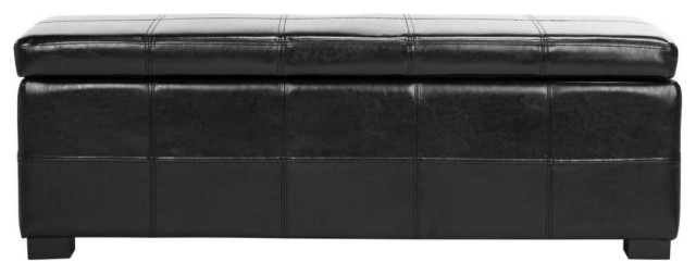 Leena Storage Bench Large Black - Contemporary - Accent And Storage ...