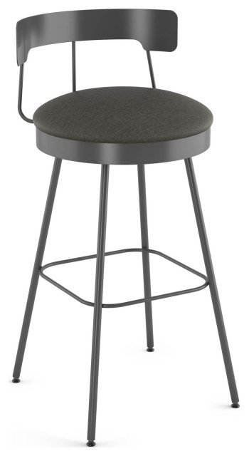 Amisco Monza Swivel Counter and Bar Stool, Counter Height - Midcentury ...