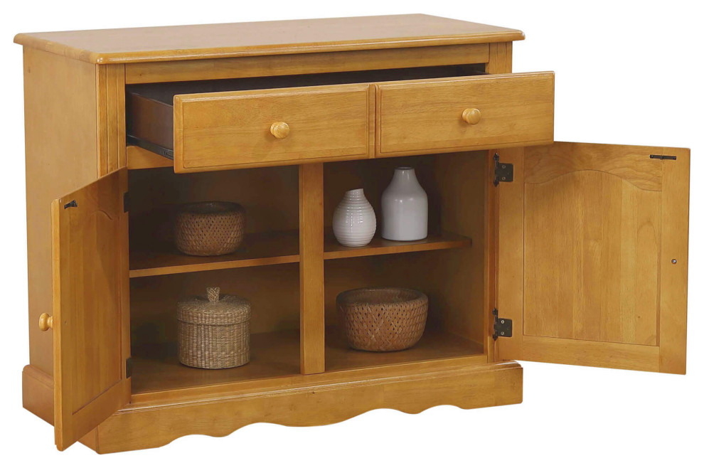 38"W Buffet Table Server Sideboard 2 Door Shelves 1 Drawer Farmhouse ...