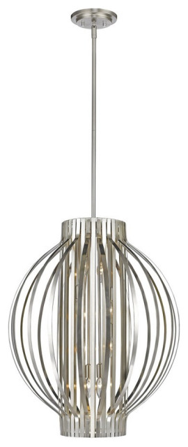 8 Light Pendant in Metropolitan Style - 24 Inches Wide by 30 Inches ...