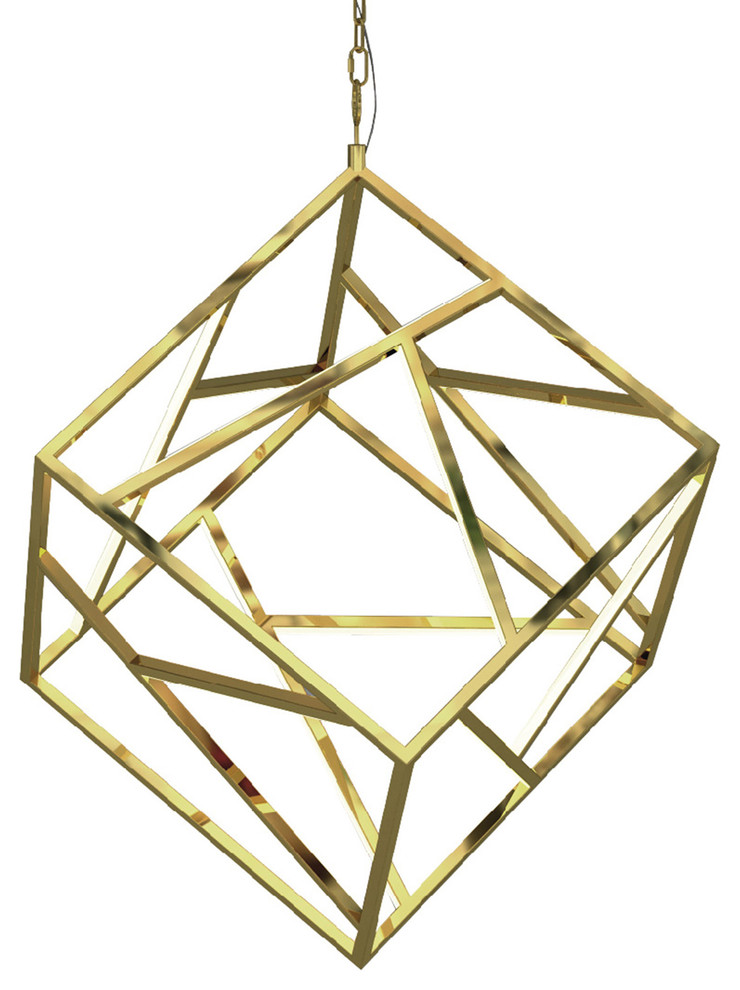 LED Lighting, Gold, 28"x32"x37" - Contemporary - Pendant Lighting - by ...