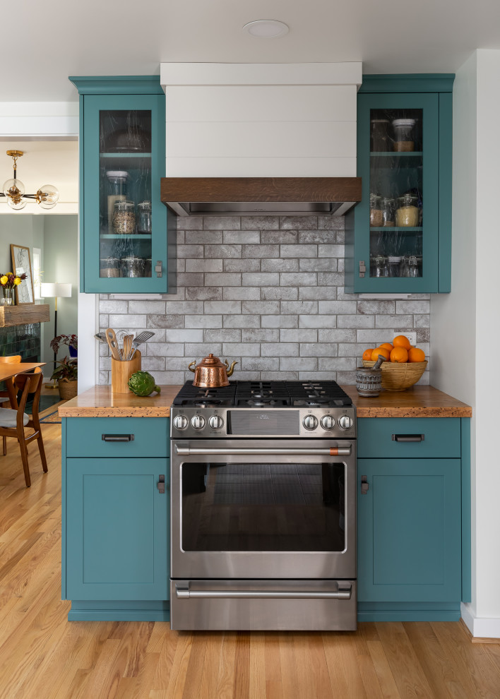 Coastal Teal Kitchen - Seattle - by Kirk Riley Design | Houzz