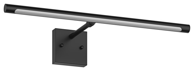 Modern Black Linear LED Rotatable Wall Mount Bathroom Vanity Light ...