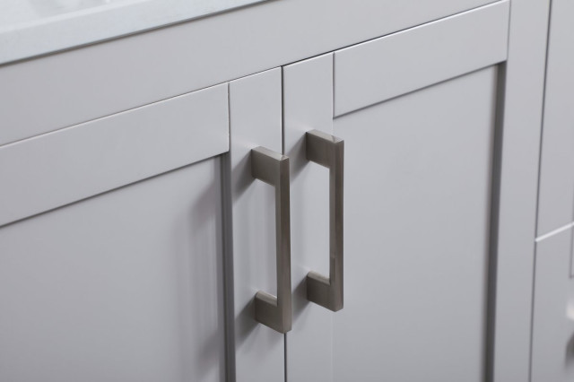 Archie Single Bathroom Vanity With Backsplash, 36" - Transitional ...