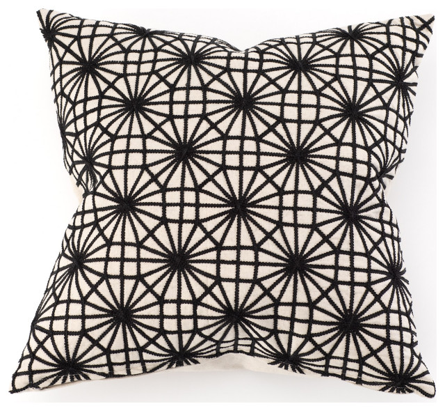 Geometric Patterned Pillow, 20"L x 20"W - Contemporary - Decorative ...