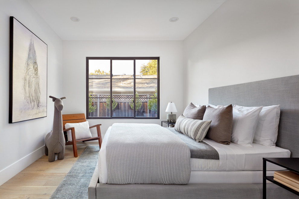 New modern home in Los Altos - Contemporary - Bedroom - San Francisco ...