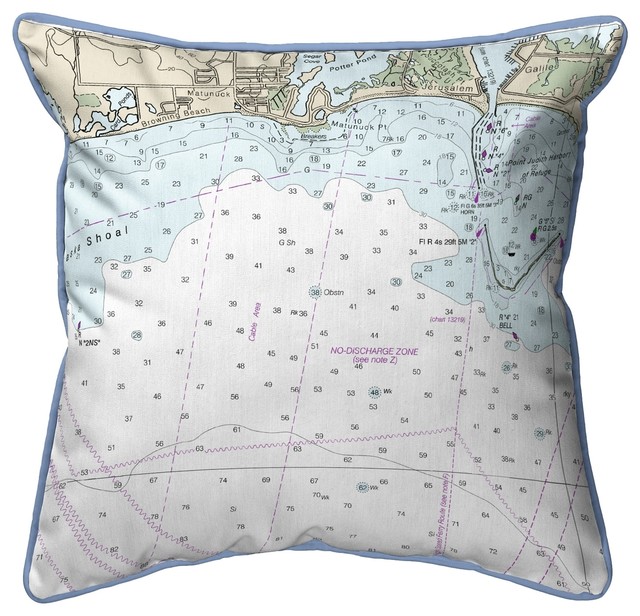 Betsy Drake Block Island Sound - Matunuck, RI Nautical Map Large Corded ...