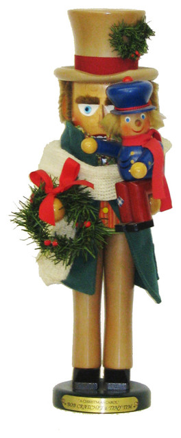 17" Limited Edition Steinbach Bob Cratchit with Tiny Tim Nutcracker ...