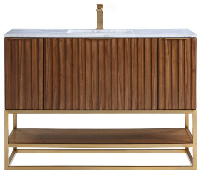 Terra Bathroom Vanity, 48" - Contemporary - Bathroom Vanities And Sink ...