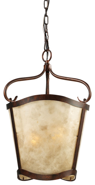 ELK LIGHTING 65031-3 Mojave 3-Light Lantern In Classic Bronze ...