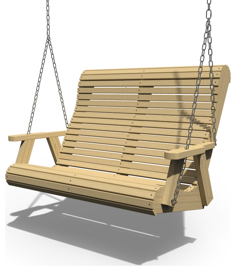 Pressure Treated Pine Rollback Swing - Transitional - Porch Swings - by ...