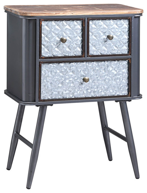 Forester Collection 3 Drawer Side Table - Midcentury - Side Tables And ...