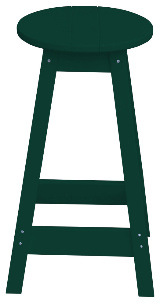 Poly Lumber Bar Stool, Counter Height - Contemporary - Outdoor Bar ...