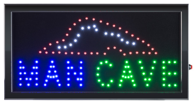 Man Cave LED Sign Display - Contemporary - Novelty Lighting - by ...