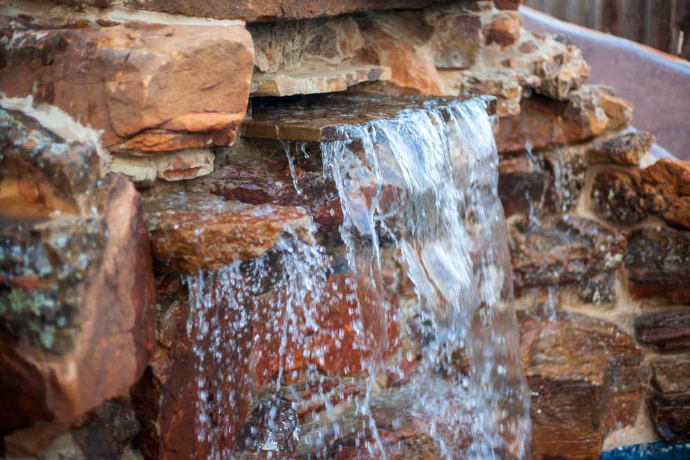 Moss Rock Pool Renovation - Farmhouse - Other - by Sunrise Landscapes ...