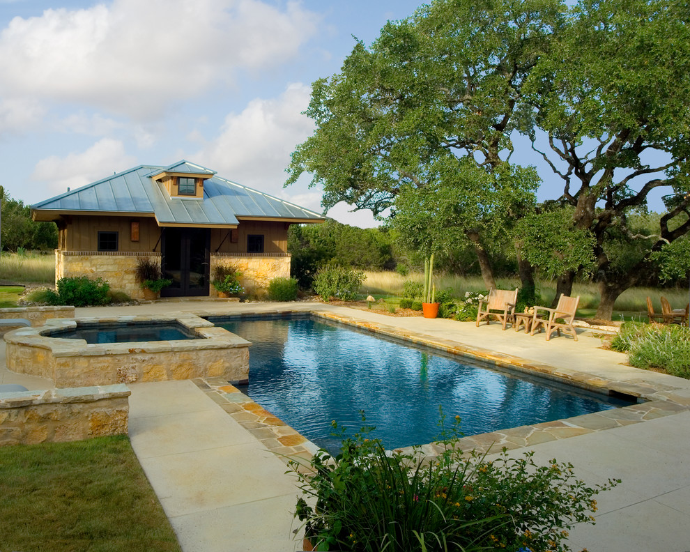 Cordillera Ranch Formal Pool/Spa/Landscape - Traditional - Austin - by ...