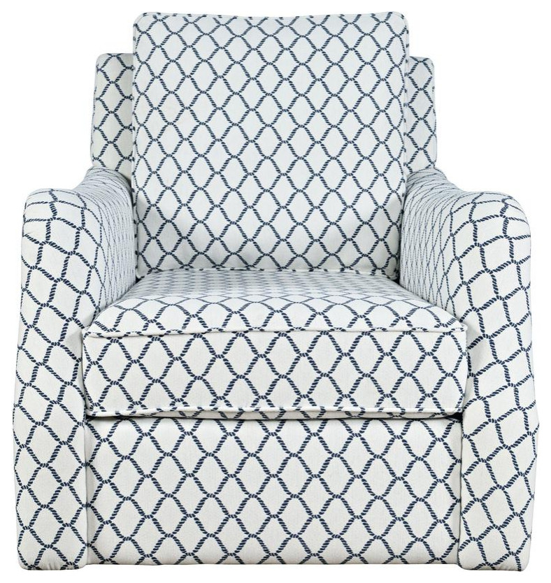 Kennedy Carter Contemporary Upholstered Pattern Swivel Accent Chair ...
