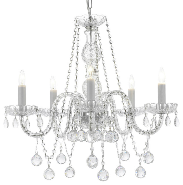 Authentic All Crystal Chandelier With Crystal Balls - Traditional ...