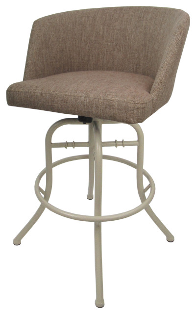 Swivel Tilt Counter 26" or 30" Metal Bar Stool - Joey with Beige Base ...