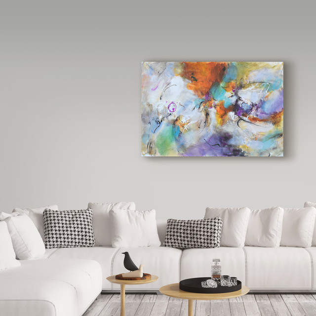 Gabi Ger 'Burning Energies' Canvas Art, 19"x12" - Contemporary - Prints ...