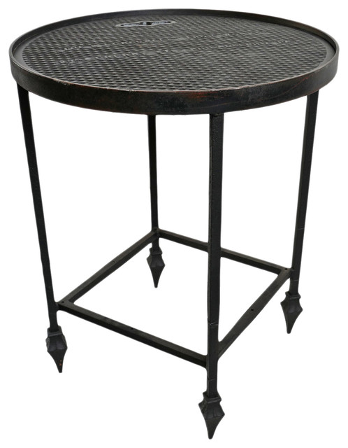 Industiral Iron Manhole Table - Industrial - Side Tables And End Tables ...