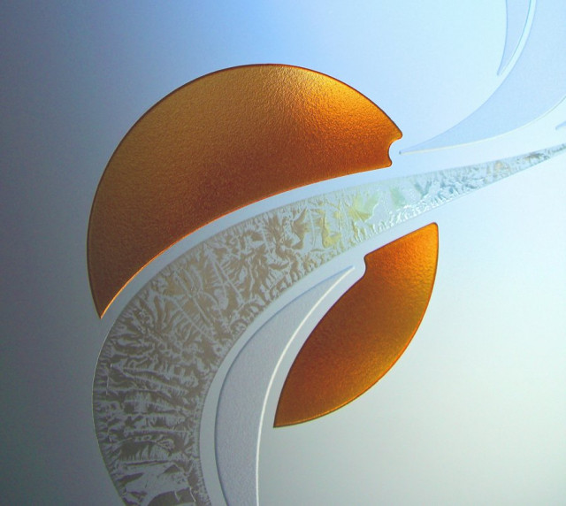 Front Door - Ribbon Reflection Moons - Fiberglass Smooth - 30" x 80 ...