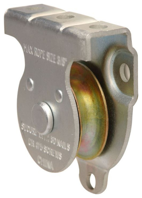 Campbell® T7550502 Heavy-Duty Wall/Ceiling Mount Pulley, Steel, 100 Lb ...