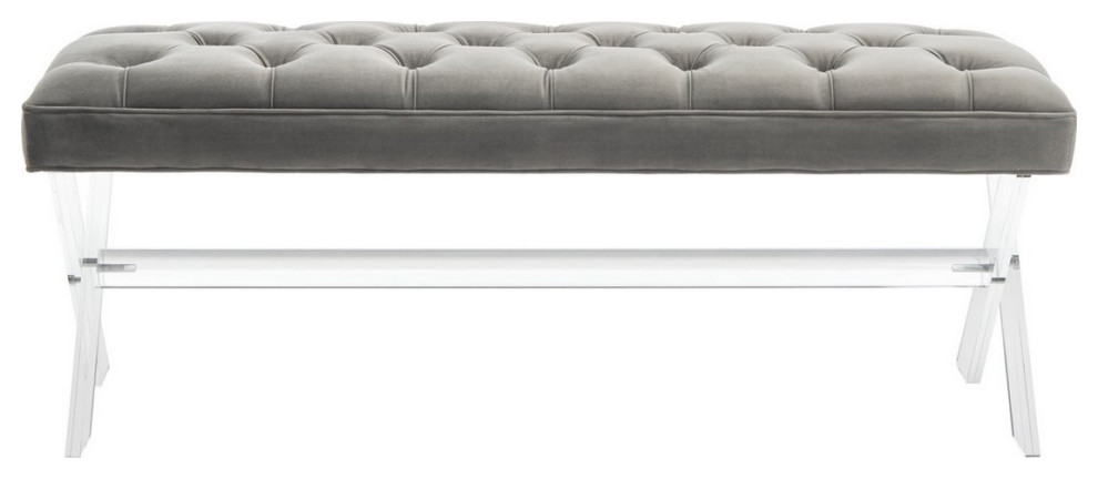 Reign Tufted Acrylic Bench - Modern - Upholstered Benches - by V.S.D ...
