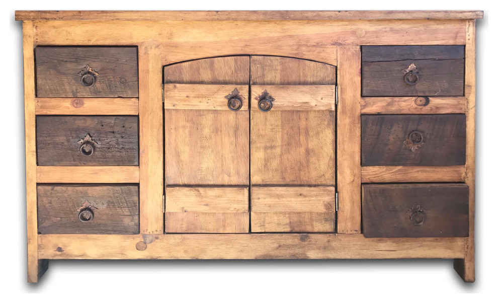 Pueblo 48" Rustic Vanity - Farmhouse - Bathroom Vanities And Sink ...