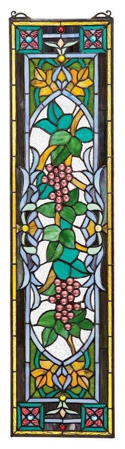 Grapes On the Vine Stained Glass Window - Modern - Window Film - by ...