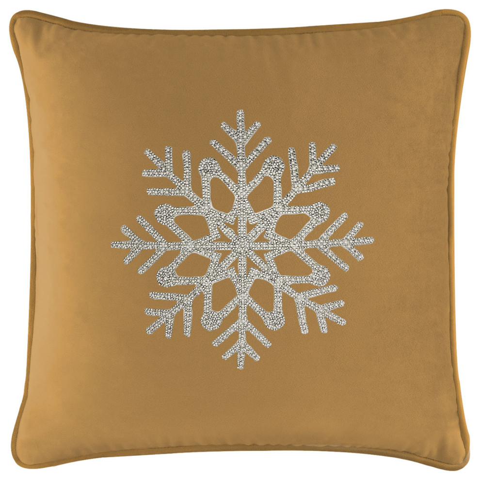 Sparkles Home Rhinestone Snowflake Pillow, 20x20 - Contemporary ...