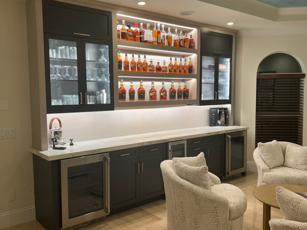Custom Build - Transitional - Home Bar - Tampa - by Abernathy Finish ...